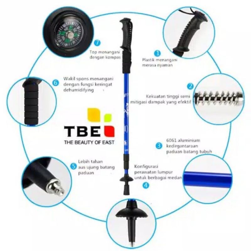 Jual Trekking pole / Tiang Trap Tent | Shopee Indonesia