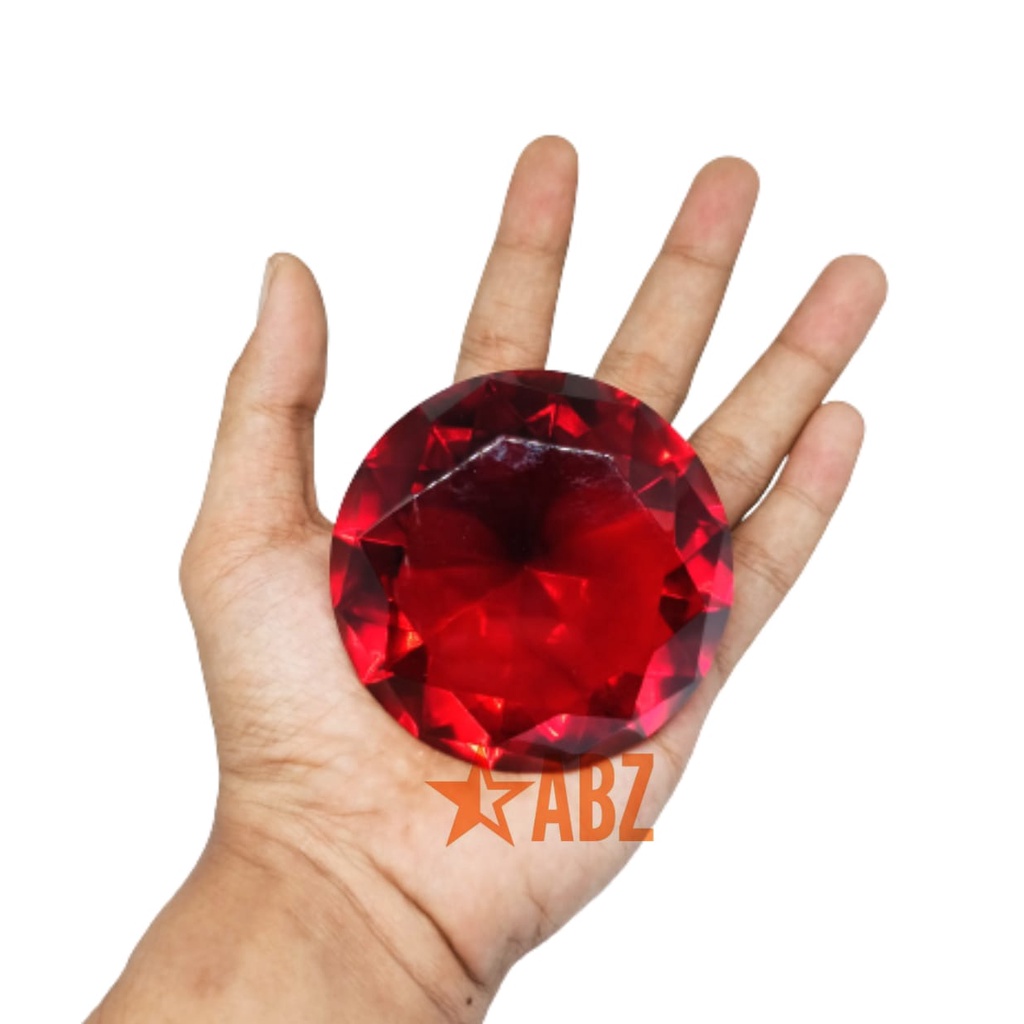 Jual Batu permata diamond warna merah ukuran besar | Shopee Indonesia