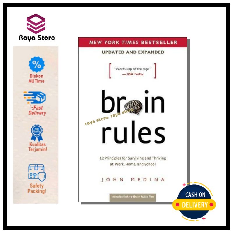 Jual Brain Rules: 12 Principles For Surviving and Thriving at Work ...