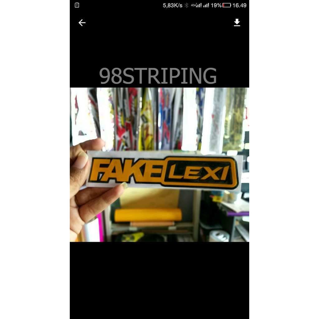 Jual sticker fake lexi | Shopee Indonesia