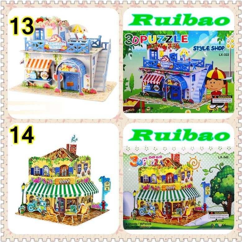 Jual Mainan anak Puzzle / 3D Puzzle / 3D DIY Jigsaw / Mainan Edukasi 13 ...