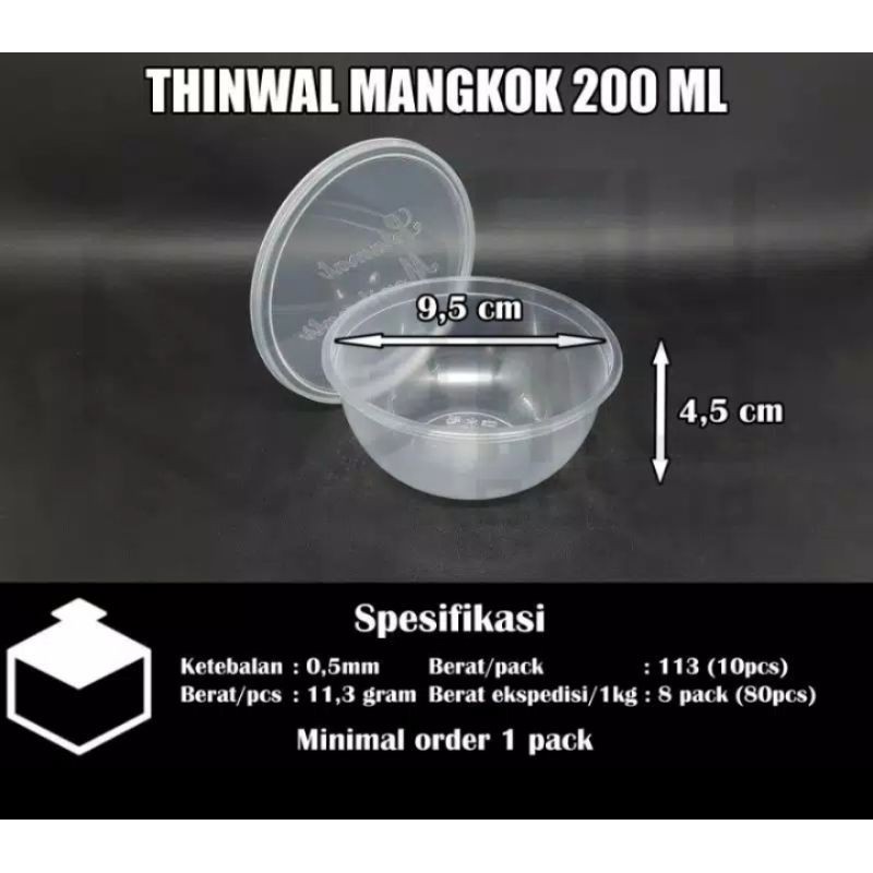 Jual thinwal bulat 200 ml | Shopee Indonesia