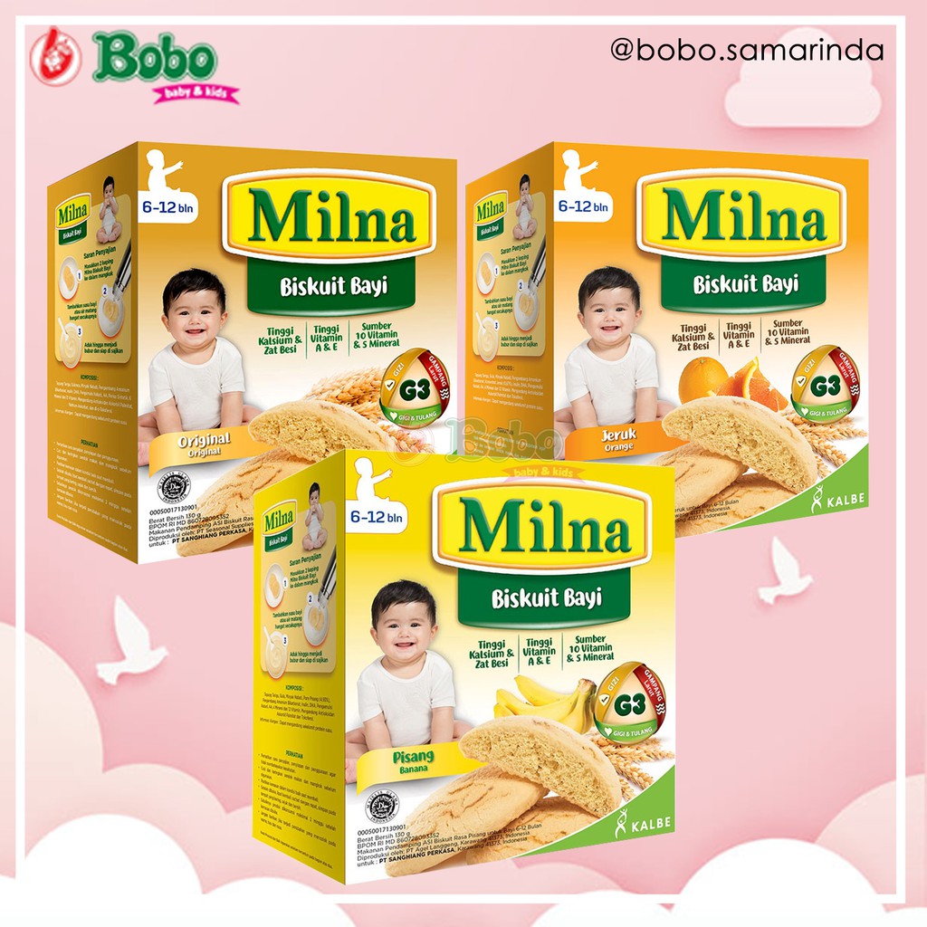 Jual Milna Biskuit 130gr - Snack Anak Bayi / Cemilan Sehat | Shopee ...