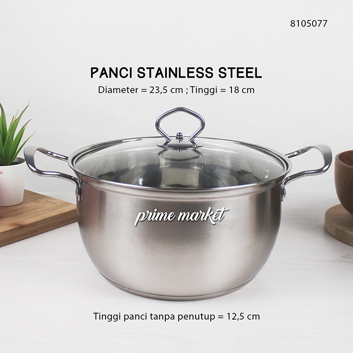 Jual Panci Sayur / Panci Sup / Panci Kuping / Panci Kuah Tutup Kaca ...