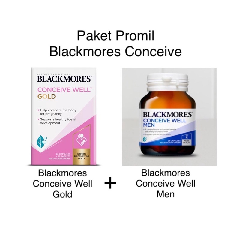 Jual Paket Promil Blackmores Conceive Well Gold + Conceive Well Men ...