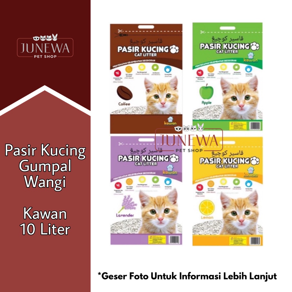Jual Pasir Kucing Kawan 10 Liter 10L Pasir Kucing Gumpal Wangi | Shopee ...