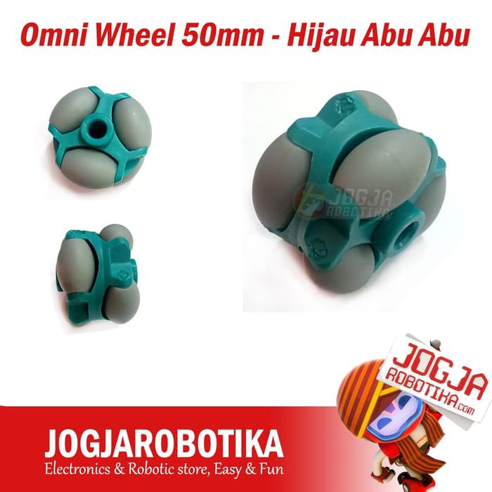 Jual RODA OMNI WHEEL 50MM - HIJAU ABU ABU | Shopee Indonesia