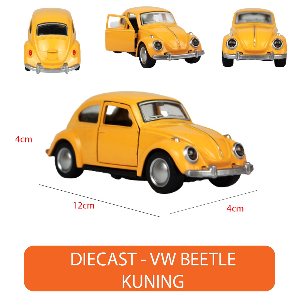 Jual Diecast VW Beetle, Miniatur Mobil VW, Miniatur Diecast Vintage ...