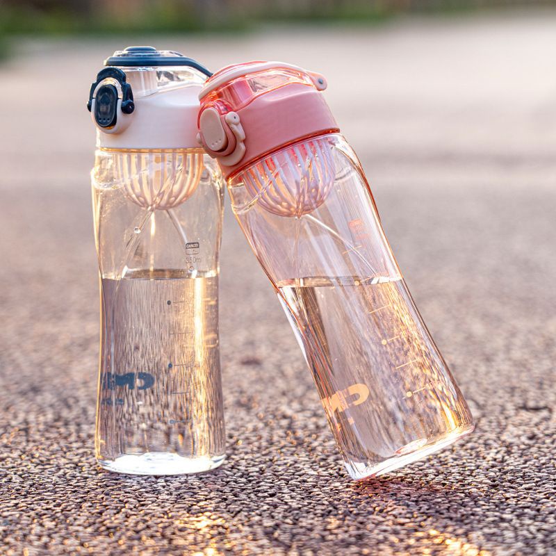 Jual BOTOL MINUM PLASTIK BENING 580 ML BOTOL MINUM + SARINGAN KODE ...