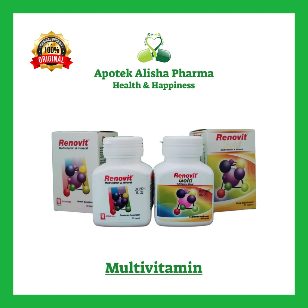 Jual Renovit Tablet / Renofit Gold (Botol 30tablet) - Renopit Tablet ...