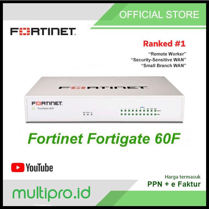 Jual Firewall Fortinet Fortigate Fg-60F (With Utm Bundle License And ...