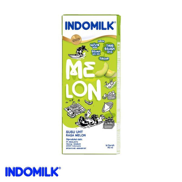 Jual SUSU UHT INDOMILK MELON 190ML - 5 PCS | Shopee Indonesia