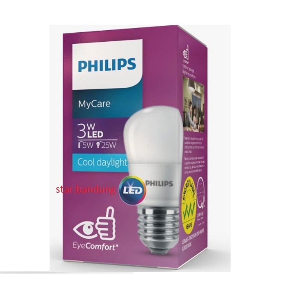 Jual Lampu LED Philips 3 Watt Bohlam 3w Philip Putih 3 W Bulb LED 3watt ...