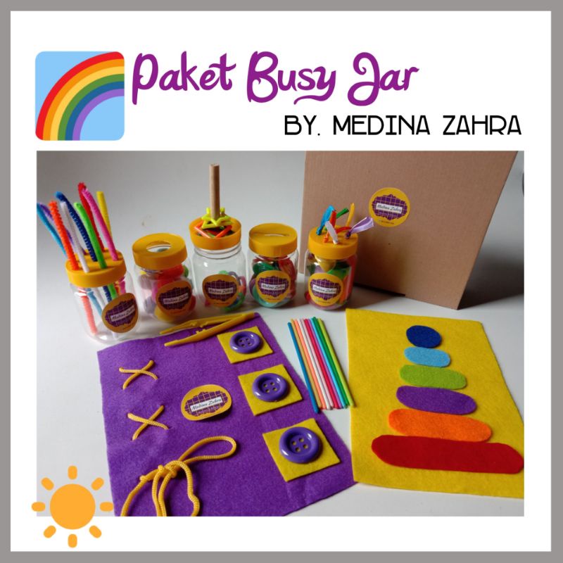 Jual Paket Busy Jar (jar bulat & kotak) | Shopee Indonesia