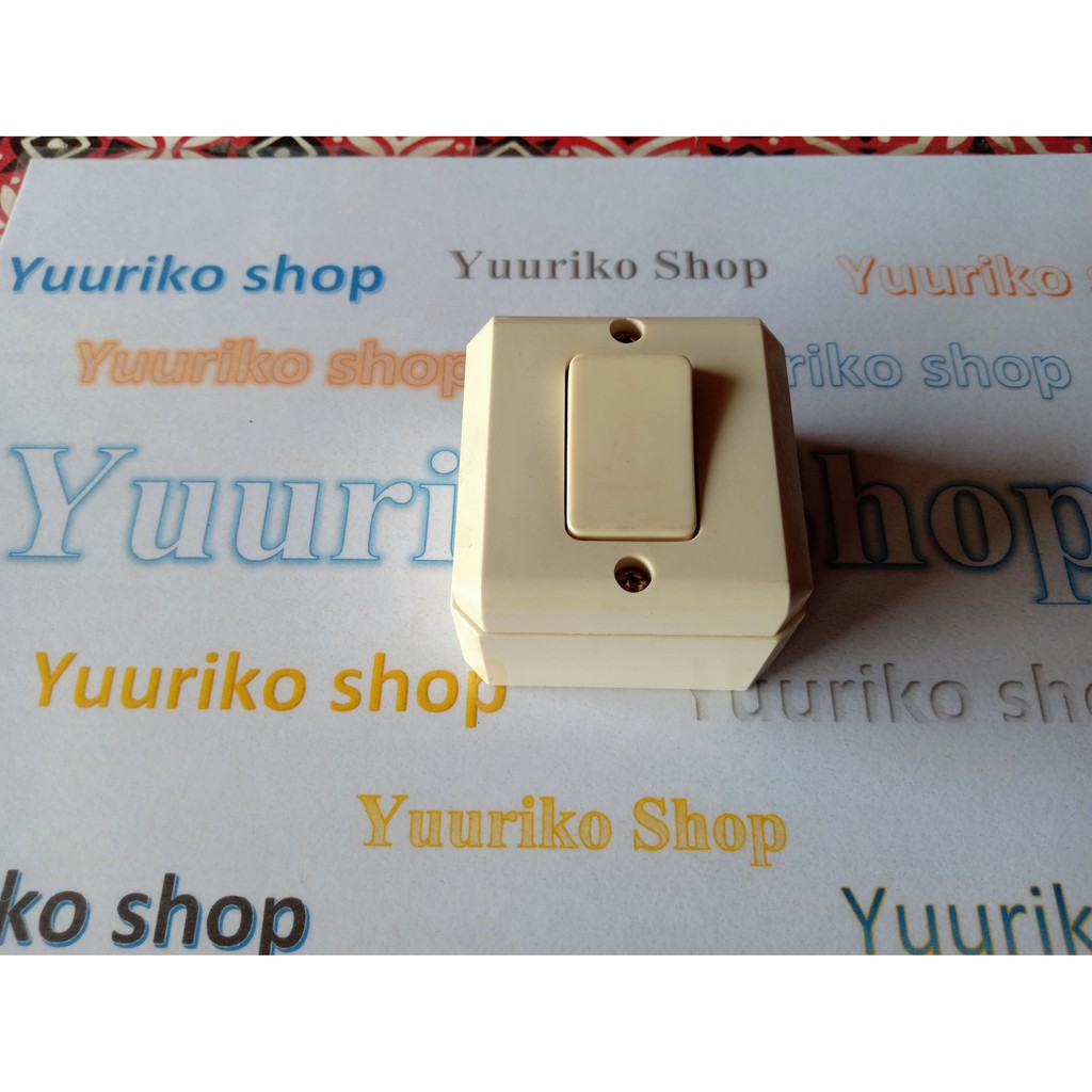 Jual BROCO OB SAKLAR ENGKEL SEGI CREAM SINGLE SWITCH OUTBOW TEMPEL ...