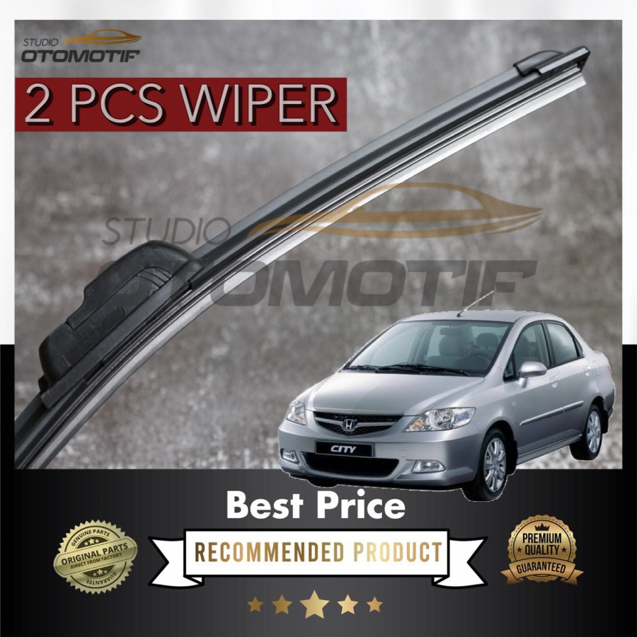 Jual WIPER HONDA CITY IDSI VTEC 22-14 2003-2008 FRAMELESS 2 PCS | Shopee Indonesia