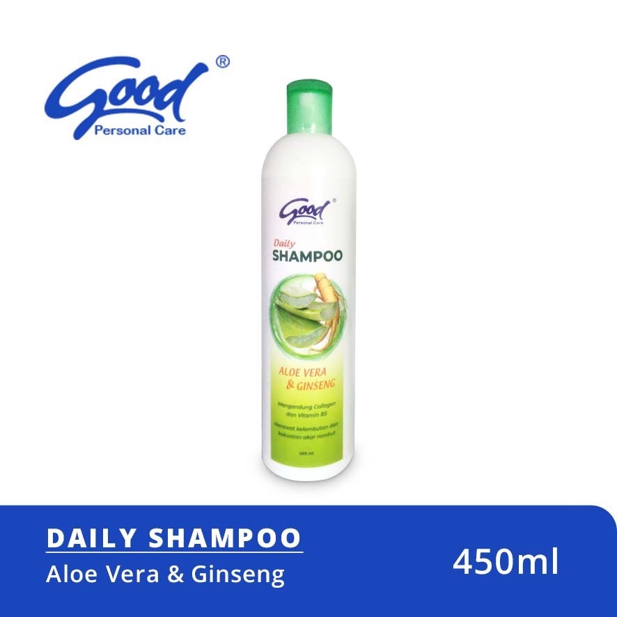 Jual GOOD DAILY SHAMPOO ALOEVERA & GINSENG 450 ML | Shopee Indonesia