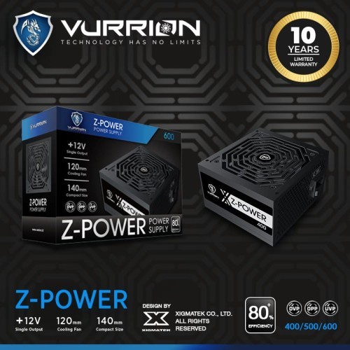 Jual PSU Vurrion 600W 80+ | Shopee Indonesia
