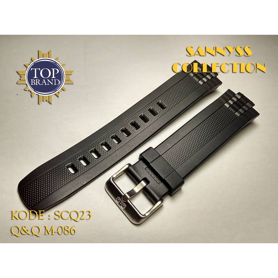 Jual STRAP TALI JAM Q&Q QNQ QQ M-086 - M 086 - M086 RUBBER | Shopee Indonesia