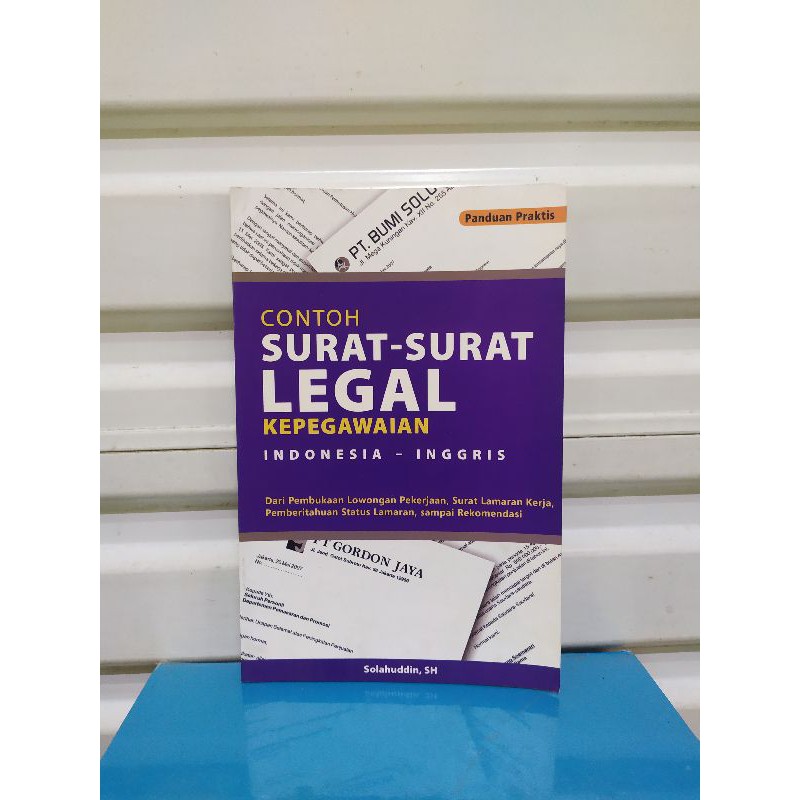 Jual contoh surat surat legal kepegawaian Indonesia- Inggris ...