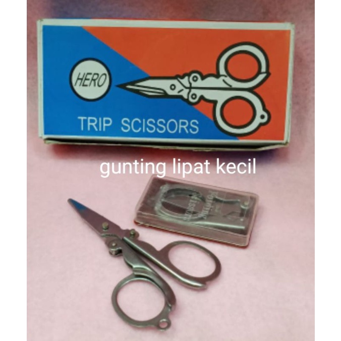 Jual Gunting lipat kecil Hero tip scissors stainless | Shopee Indonesia