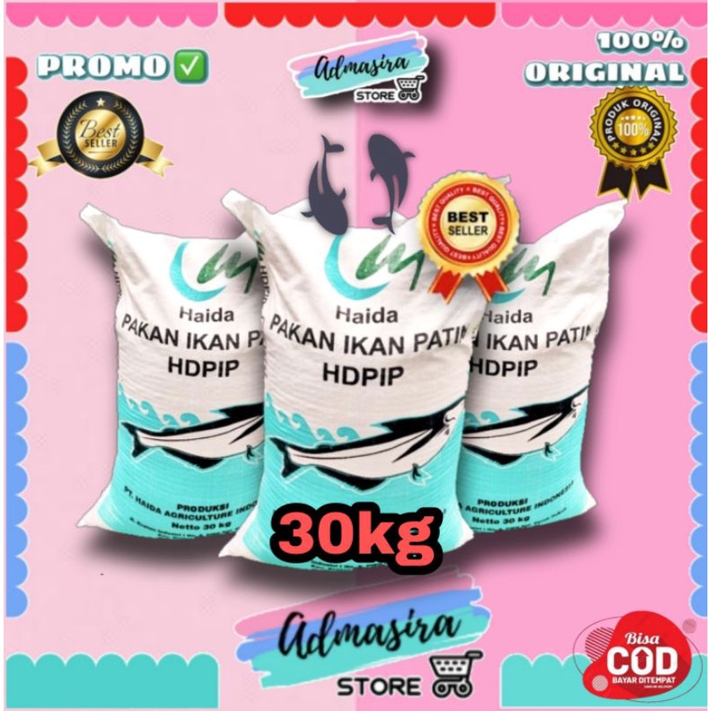 Jual Pelet HAIDA -2 -3 30kg Pakan Ikan Patin Nila Gurami Bandeng ...