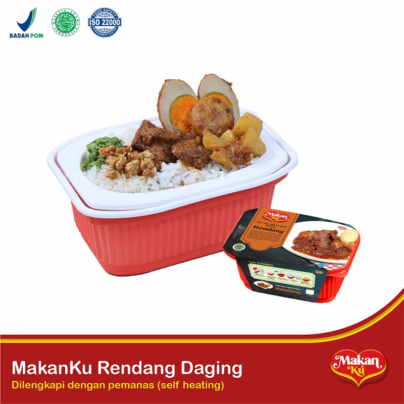 Jual MakanKu - Rendang Daging | Makanan Siap Saji Dengan Pemanas (MRE ...