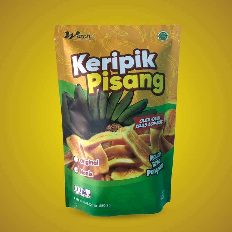 Jual kripik pisang khas lombok waroh | Shopee Indonesia