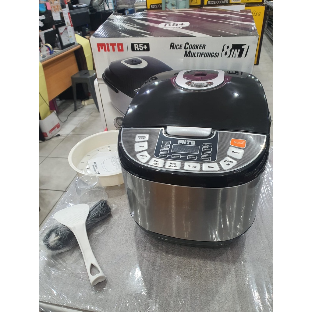 Jual MITO RICE COOKER DIGITAL 8 IN 1 R5 PLUS / R5+ | Shopee Indonesia