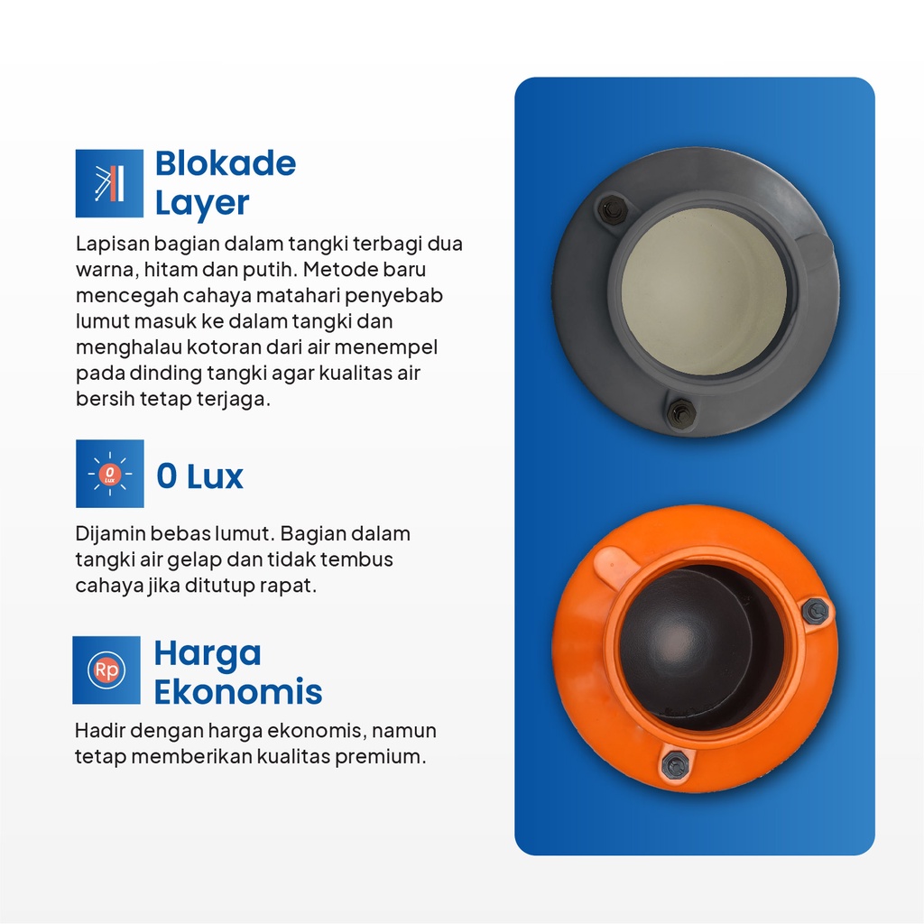 Jual PENNYU Tandon / Tangki / Toren Air BLAKE Series Kapasitas 225 ...