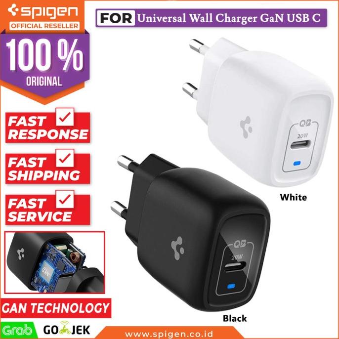 Jual Charger Adaptor Spigen PowerArc Station Pro Type C GaN Fast Charging Original|Premium|Asli ...