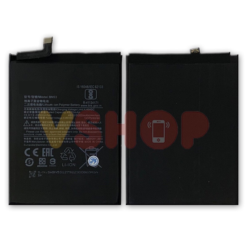 Jual BATERAI BATRE XIAOMI REDMI NOTE 9 PRO - REDMI NOTE 10 PRO BN53 ...