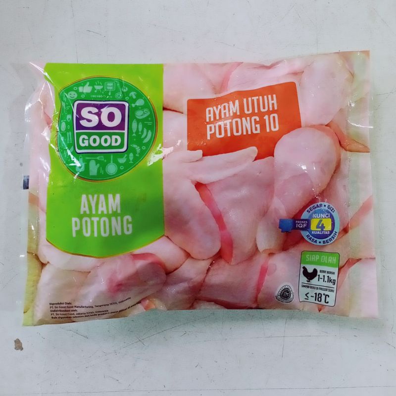 Jual So good ayam potong utuh 10s 1kg | Shopee Indonesia