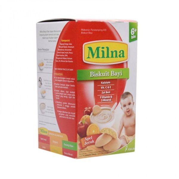 Jual Milna Biscuit DHA Apel+Jeruk 65GR | Shopee Indonesia
