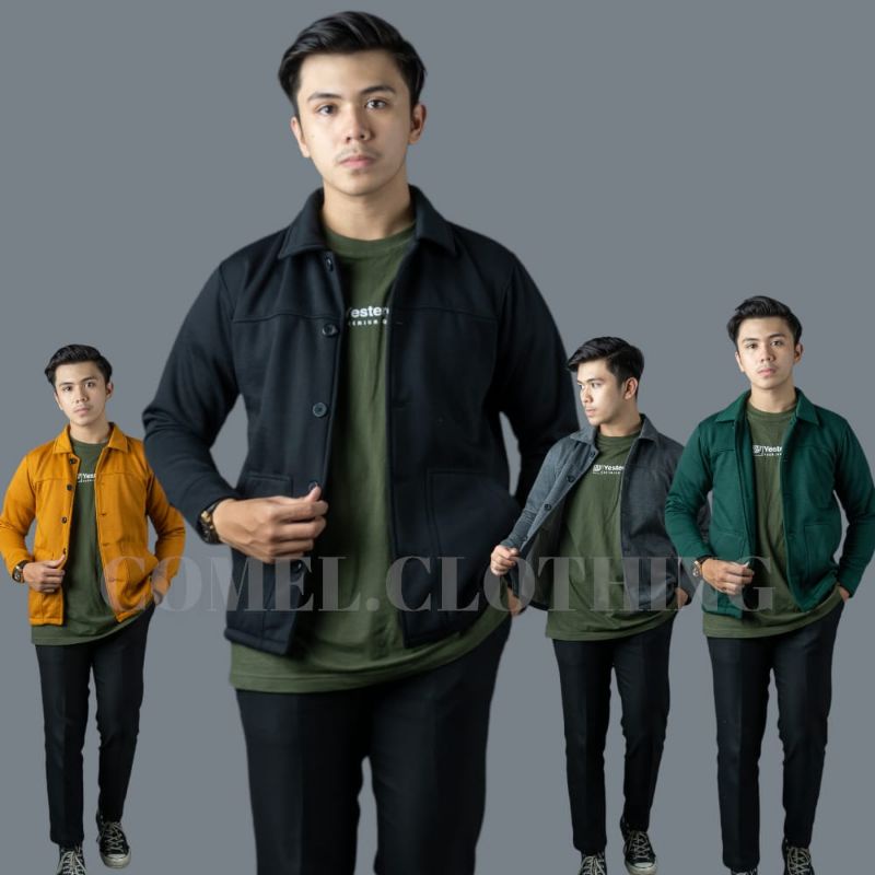 Jual jaket sacket pria//jacket sacket//jaket pria// jaket polos// jaket ...