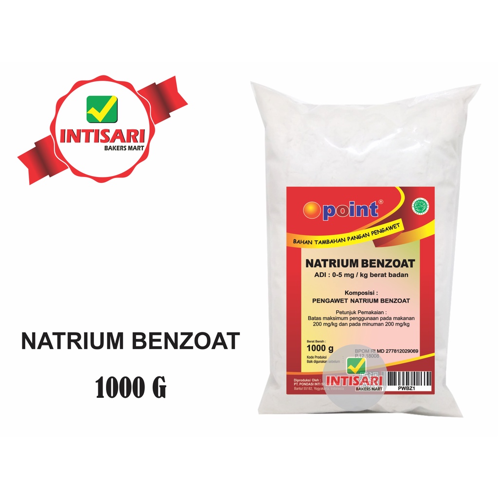 Jual NATRIUM BENZOAT 1000 G | Shopee Indonesia