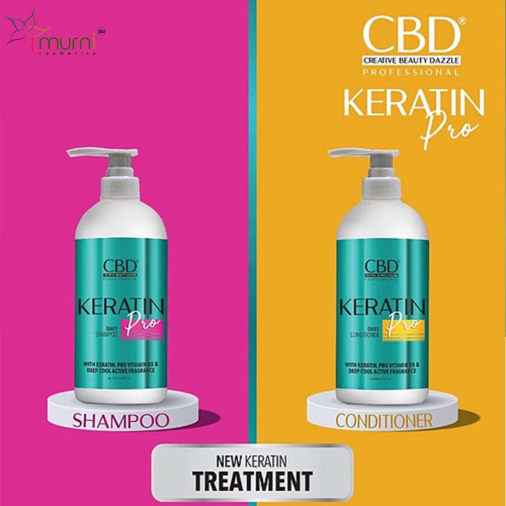 Jual CBD PROFESSIONAL KERATIN PRO DAILY SHAMPOO & CONDITIONER 1000 ML ...
