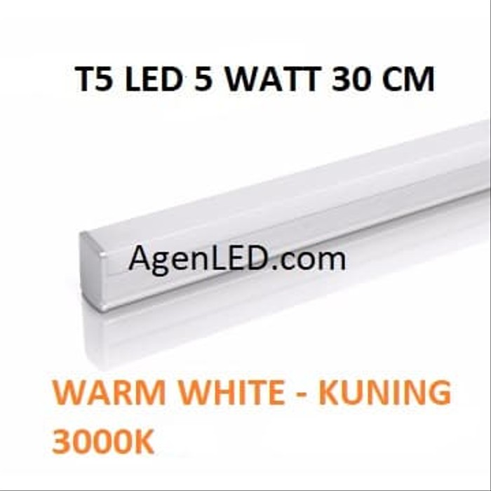 Jual Lampu TL Neon T5 LED 5W 30cm Tube 30 cm 5 w watt WARM WHITE KUNING 4 6 | Shopee Indonesia