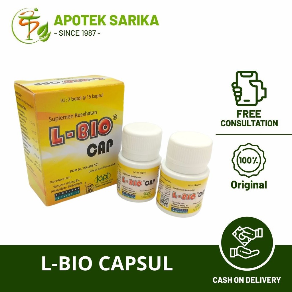 Jual L bio kapsul/1 btl 15 Kapsul memelihara pencernaan & mengobati ...