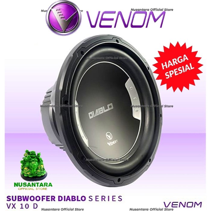Jual VENOM DIABLO SUBWOOFER VX 10 D SINGLE VOICE COIL 10 inch VX10D ...