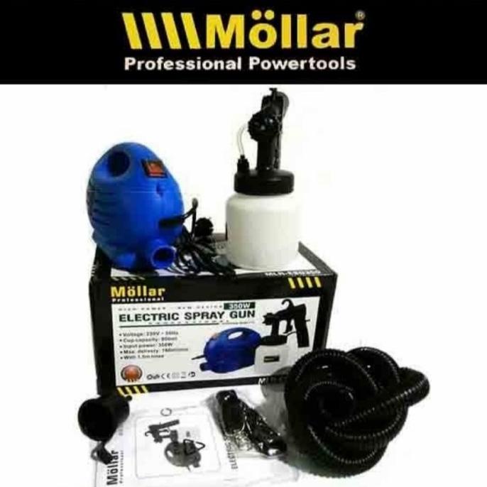Jual >>>>>] Mollar ESG350 electric spray gun kompresor semprot cat mini ...