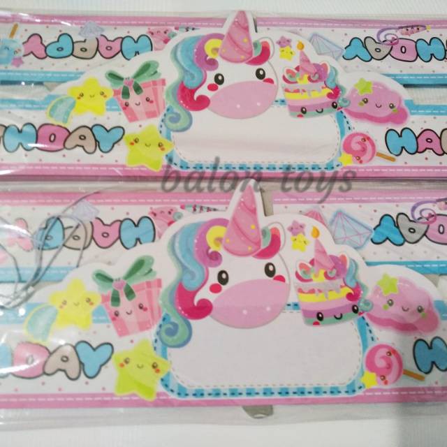 Jual Topi Ulang Tahun Unicorn Warna Pastel Cantik Soft / Topi Karakter ...