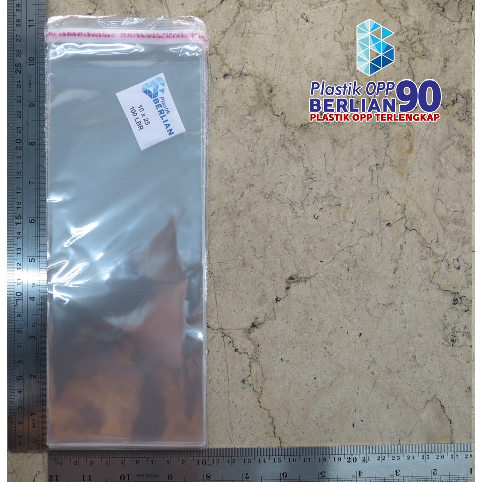 Jual PLASTIK OPP 10 X 25 CM 20 MIC / PLASTIK AKSESORIS | Shopee Indonesia