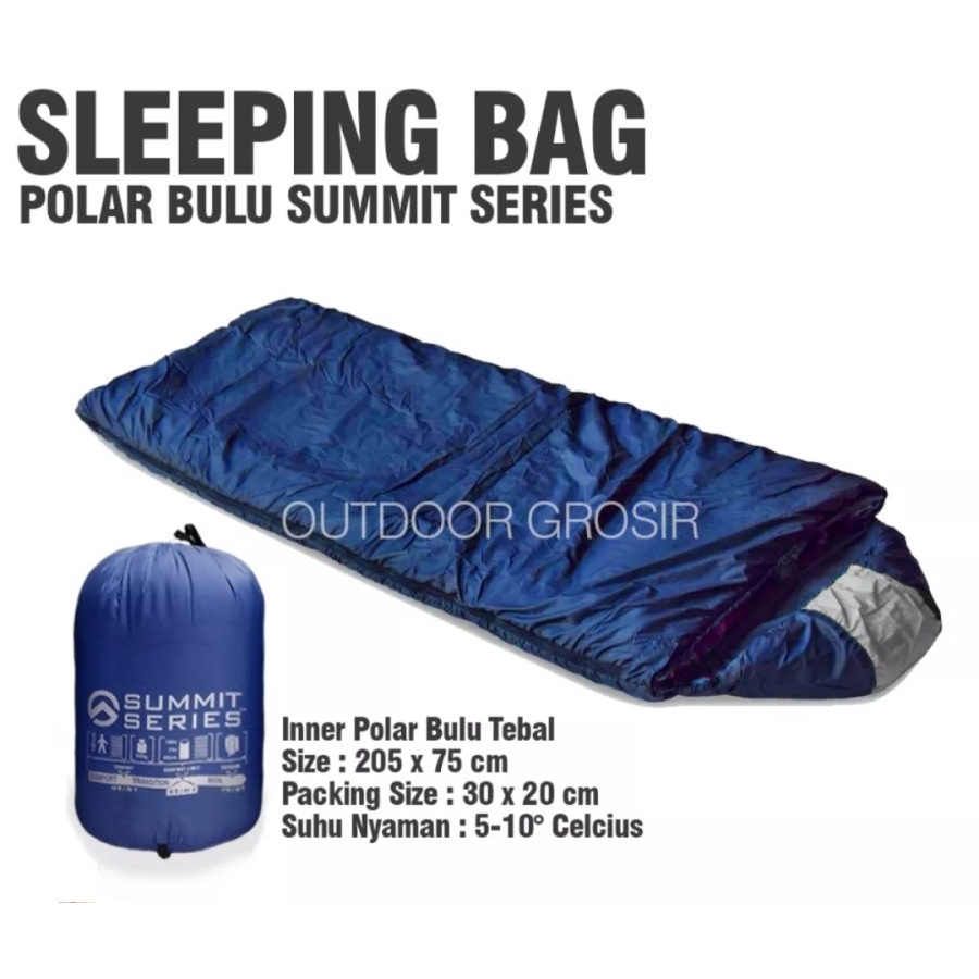 Jual Sleeping Sag Polar Bulu Ekstra Hangat dan Tebal - Kantong tidur ...
