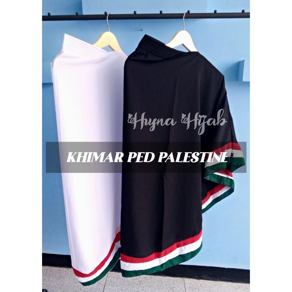Jual [ORI BY HUSNA HIJAB] Khimar Ped Palestine Murah / Kerudung Ped ...