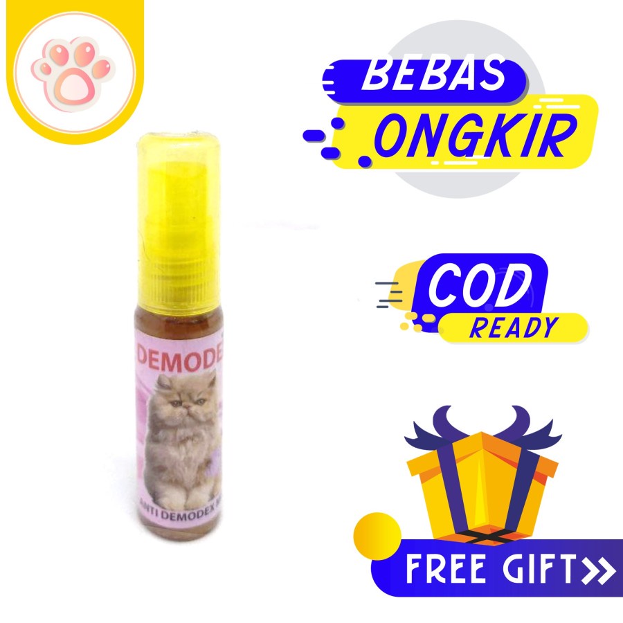 Jual Demodex Spray Cat Obat Scabies Kucing Anti Kutu Tungau Kudis Kudis ...