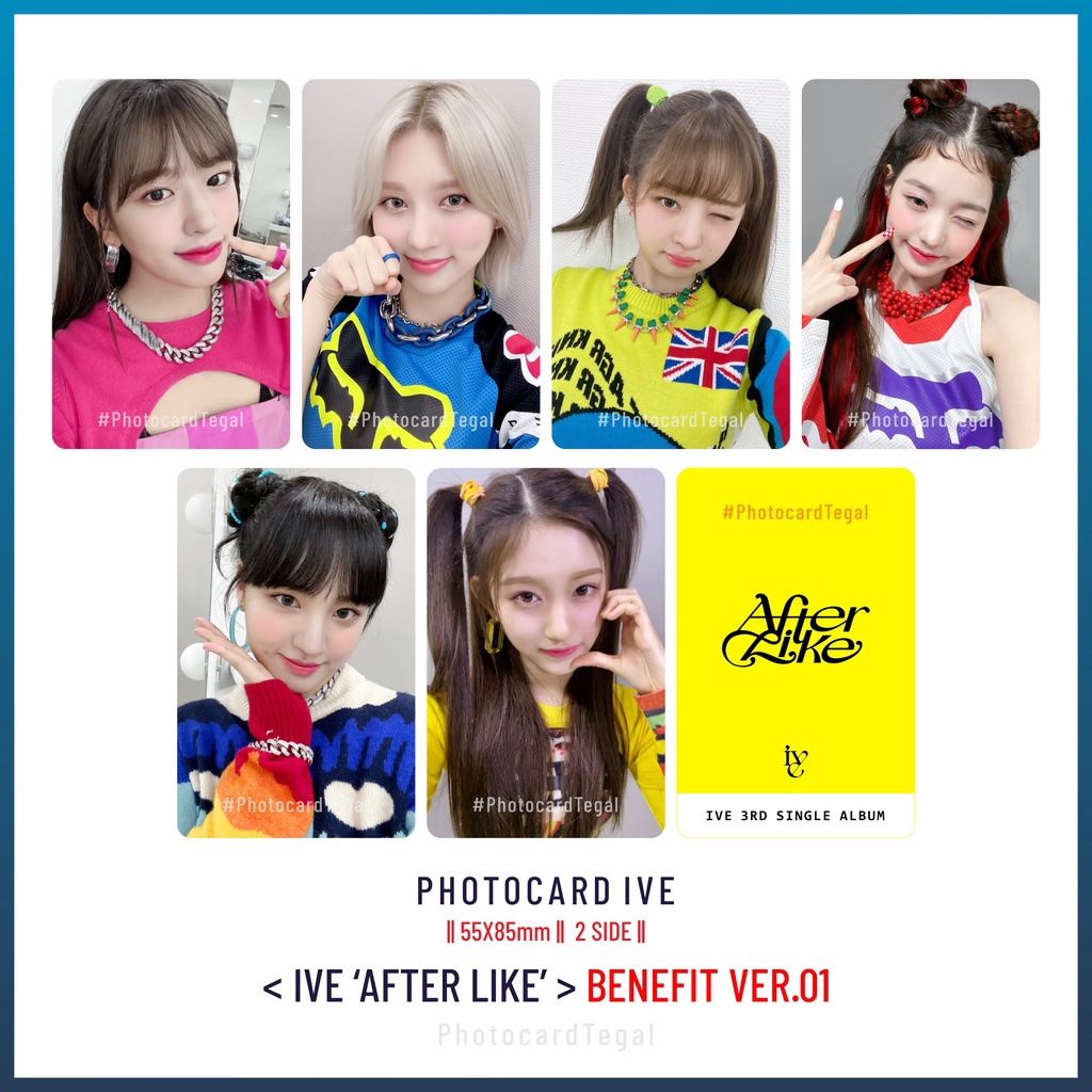 Jual [2 SIDE] PHOTOCARD IVE ALBUM "AFTER LIKE" Benefit, POB, Photobook Ver, KTOWN4U- (Yujin ...