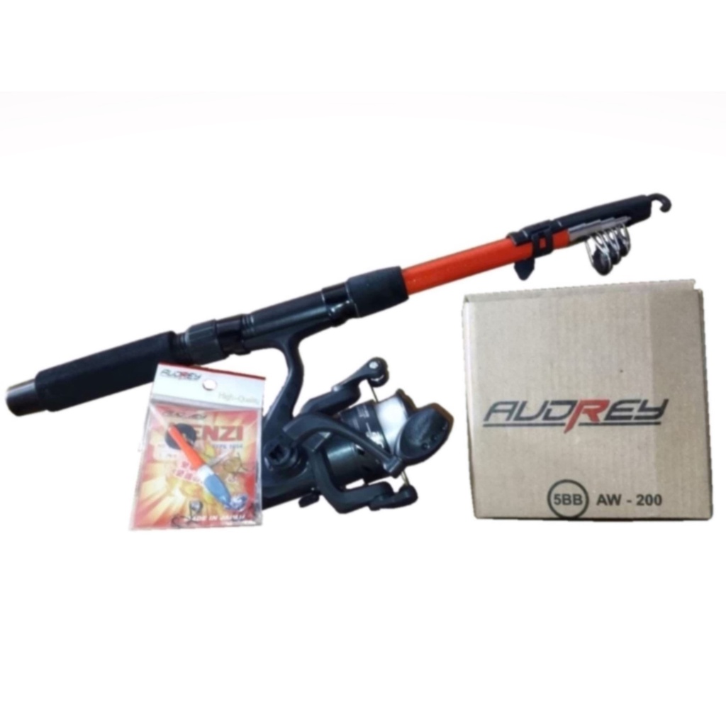 Jual set pancing murah pancing Antena + Reel plastik bonus tali dan ...