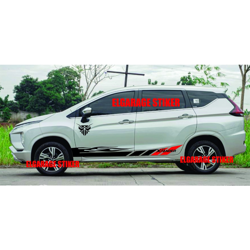 Jual Stiker mobil mitsubishi xpander cuting stiker strip pintu mobil xpander stiker variasi body ...