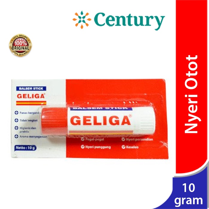 Jual GELIGA BALSAM STIK 10 GR/BALSAM/NYERI OTOT/PEGAL-PEGAL | Shopee ...